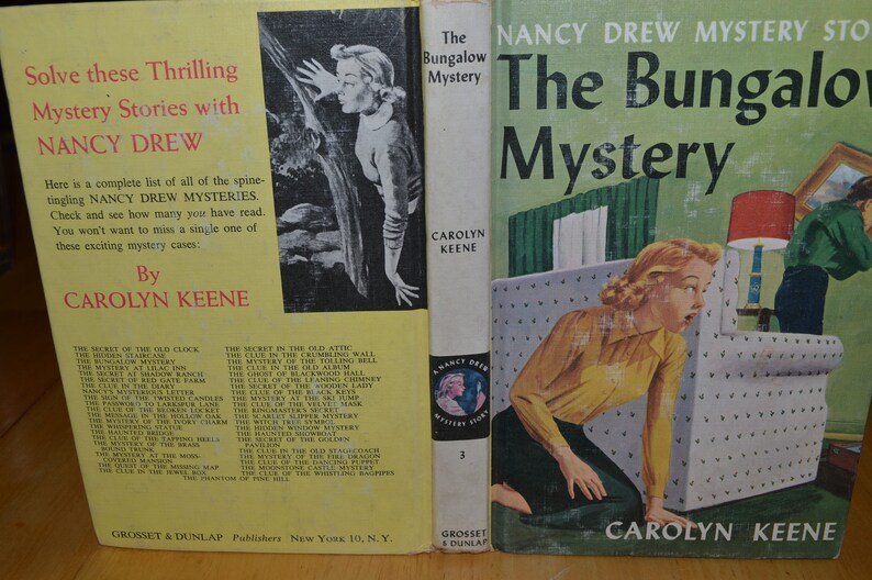 The Bungalow Mystery by Carolyn Keene Revised Text Nancy Drew Mystery ...
