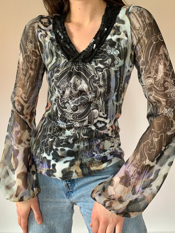 y2k 2000s blouse - Gem