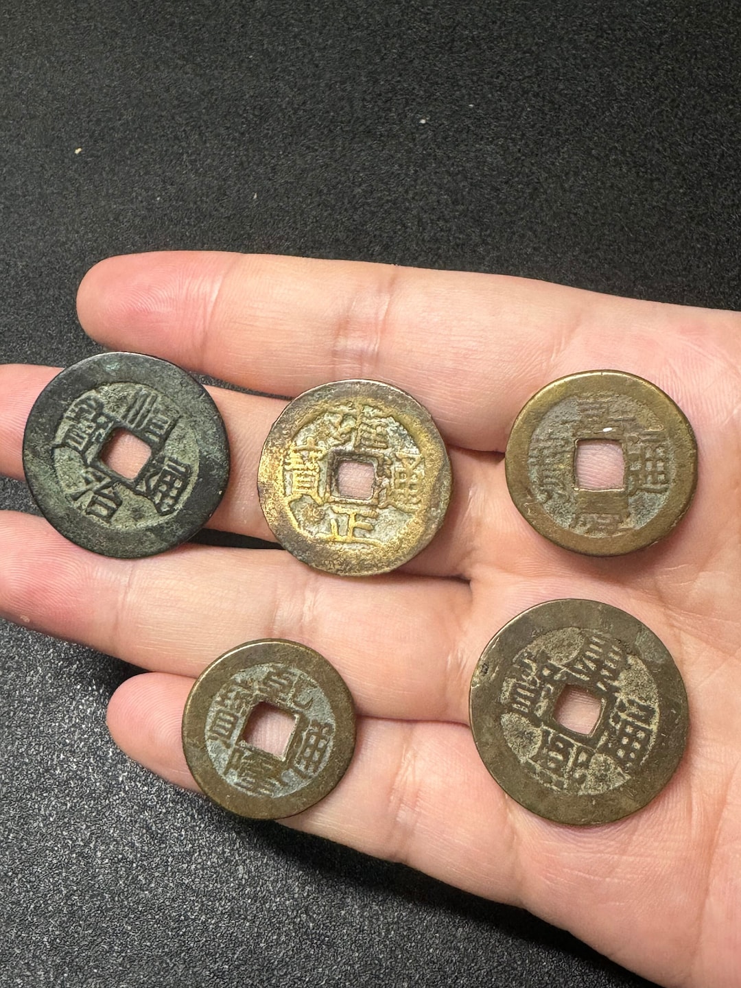 Authentic Five Emperor Coins Set: Qing Dynasty Ancient Coins, Essential ...