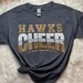 Hawks Cheer Shirt, Hawks, Cheer, Spirit Wear, Decatur Central Hawks ...