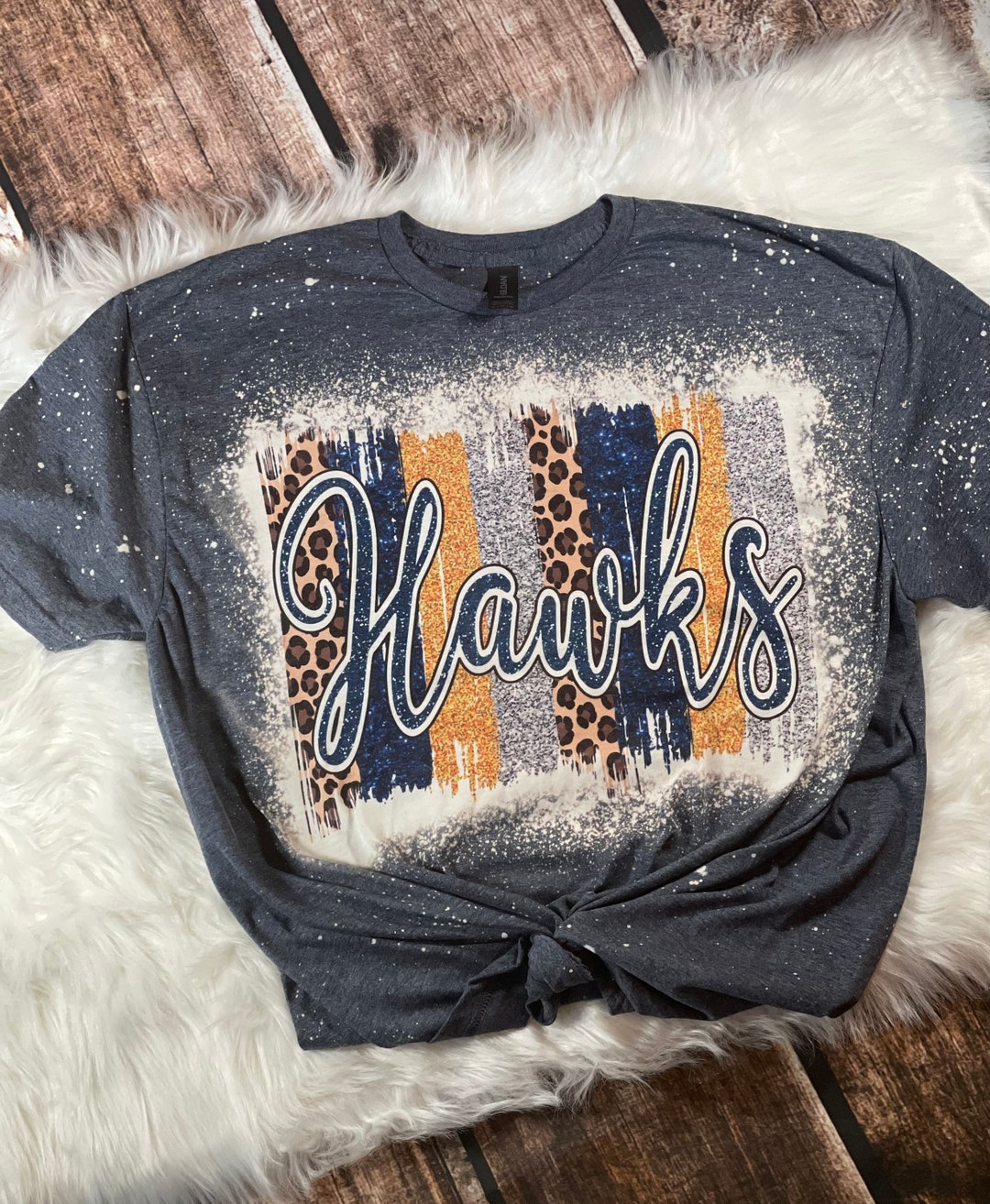 Hawks Bleached Shirt, Hawks Shirt, Hawks Spirit Wear, Decatur Central ...