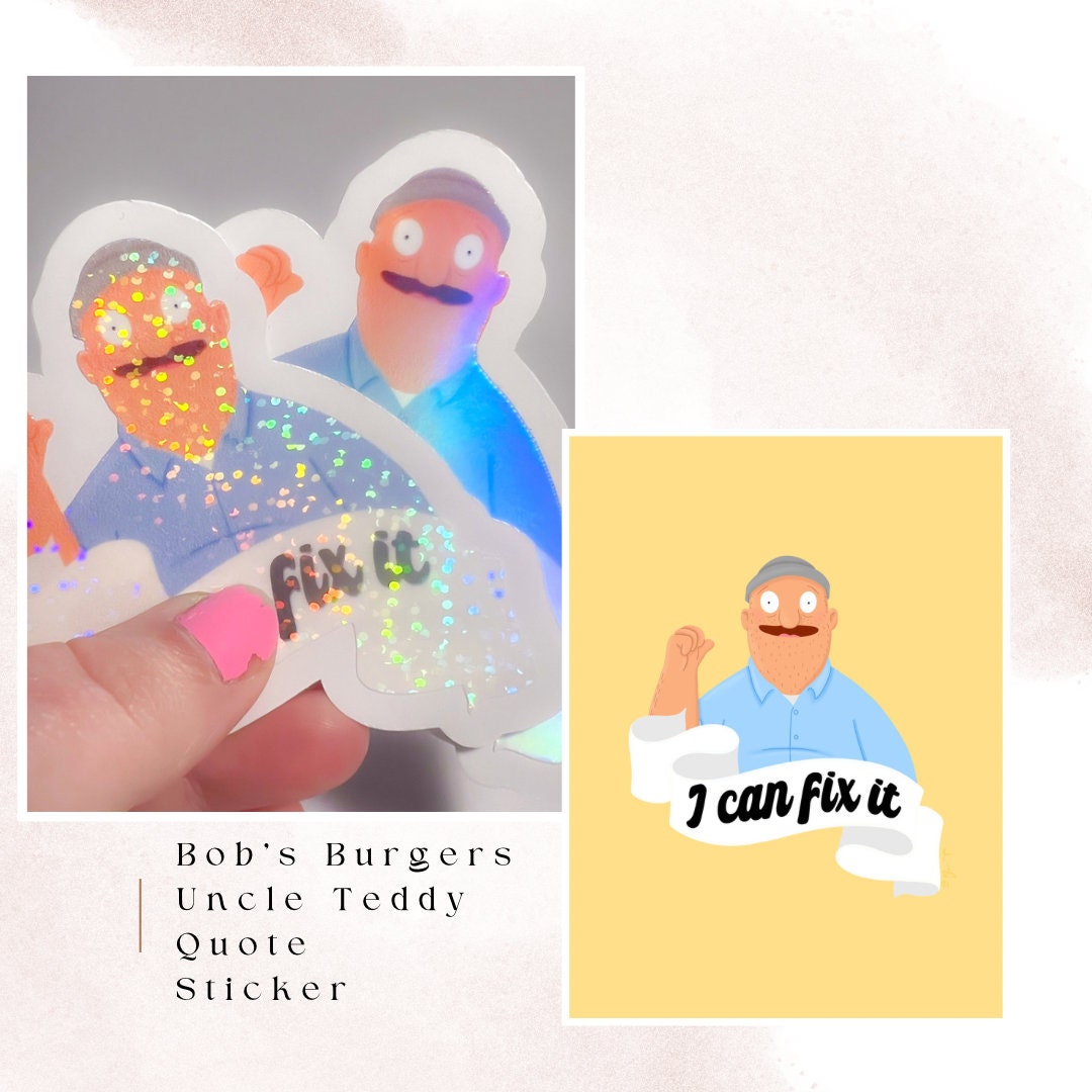 Bobs Burgers Uncle Teddy Sticker - Etsy