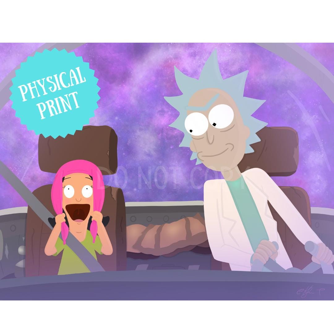 Bob's Burgers and Rick and Morty Inspired Louise and Rick Physical ...