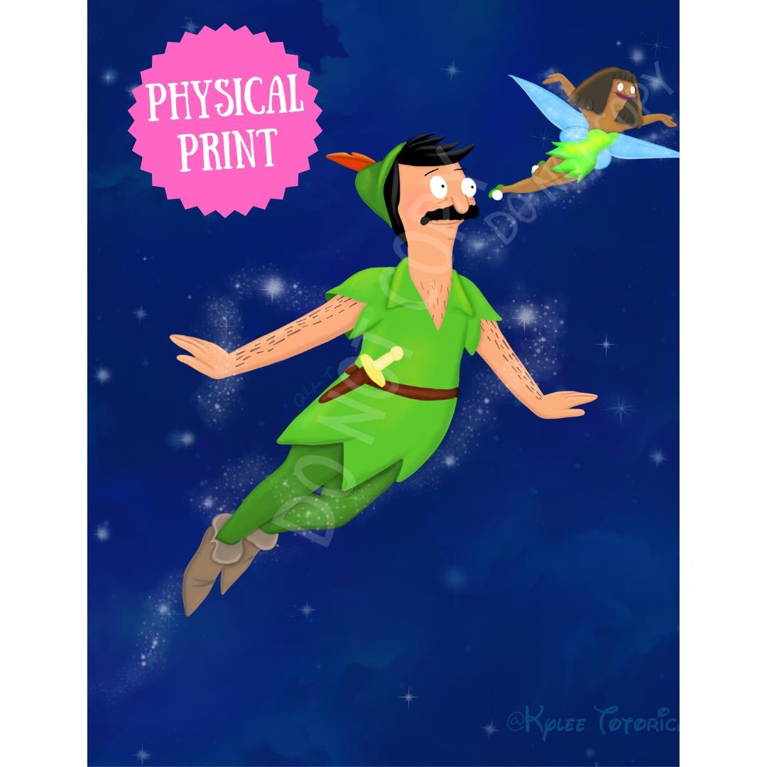 Bob's Burgers Inspired Peter Bob Physical Print - Etsy