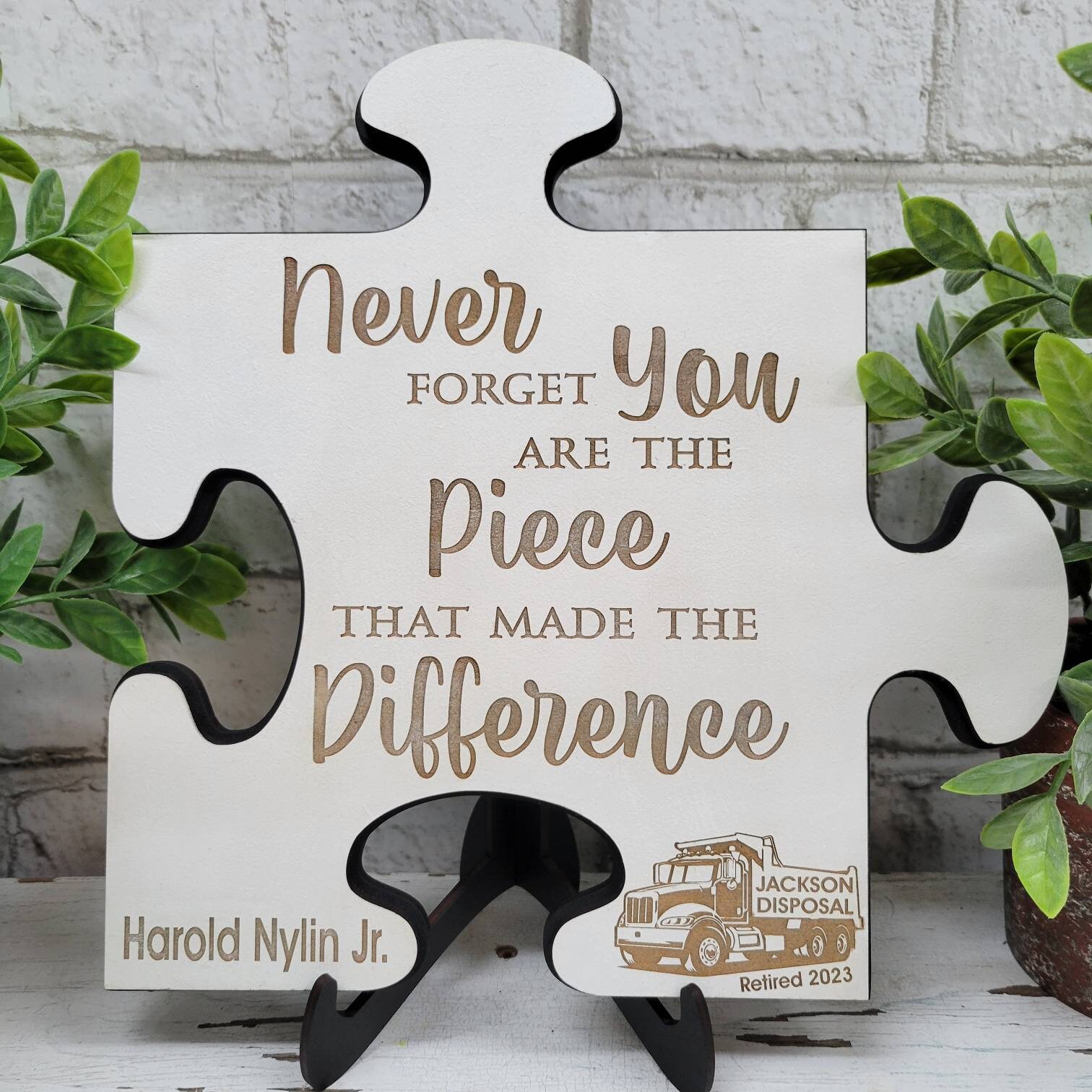 Personalized Retirement Puzzle Piece, Engraved Farewell Gift - Etsy