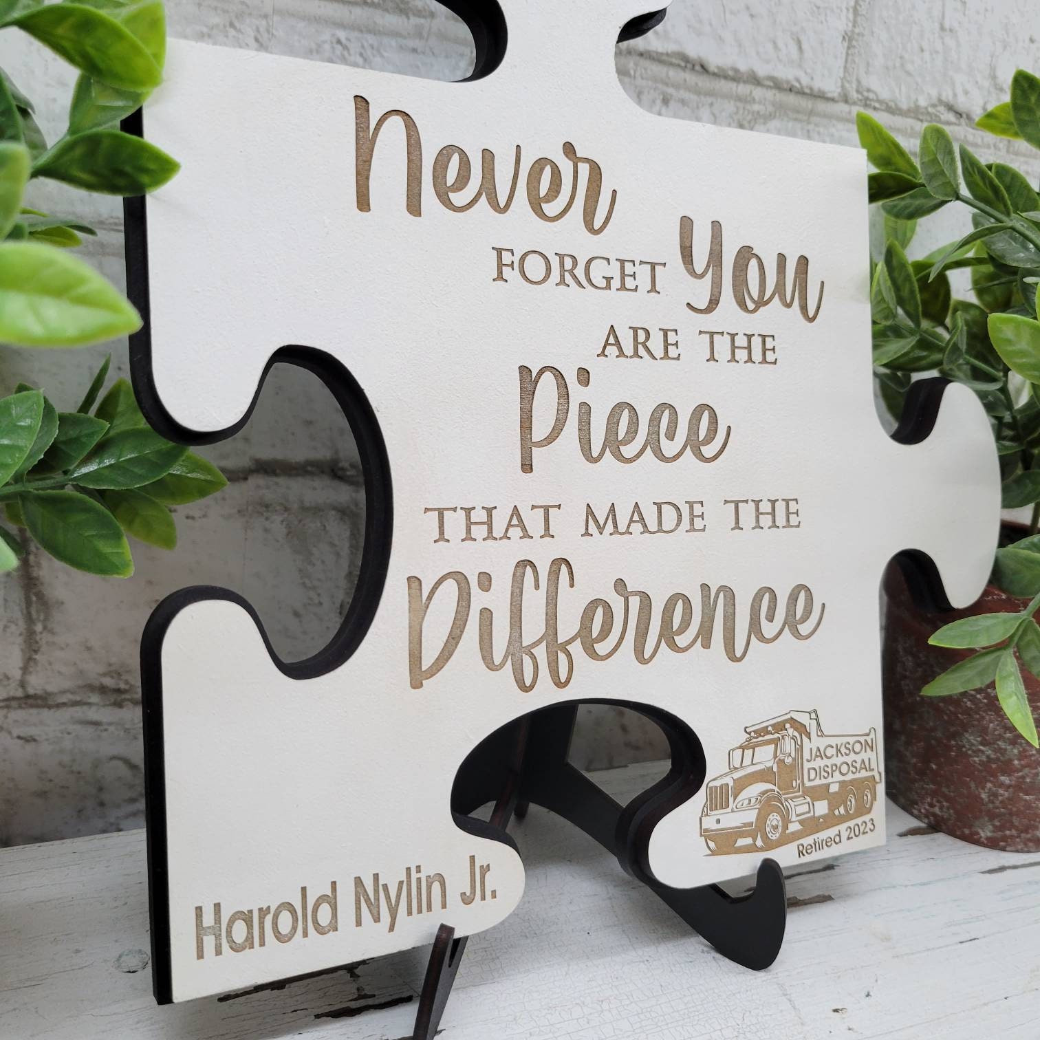 Personalized Retirement Puzzle Piece, Engraved Farewell Gift - Etsy