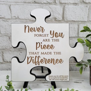 Personalized Retirement Puzzle Piece, Engraved Farewell Gift - Etsy