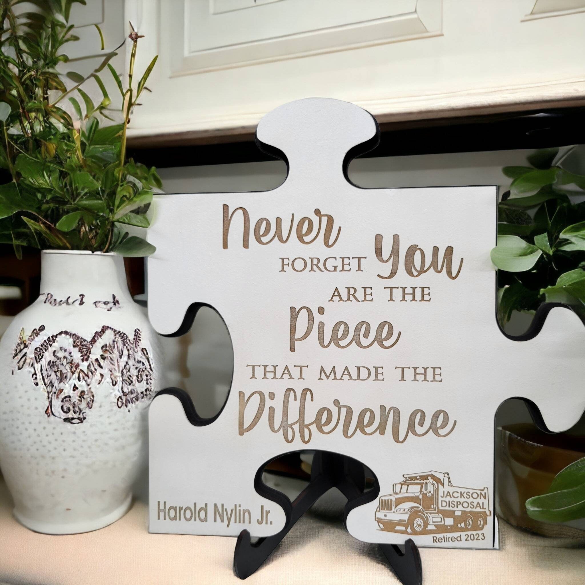 Personalized Retirement Puzzle Piece, Engraved Farewell Gift - Etsy