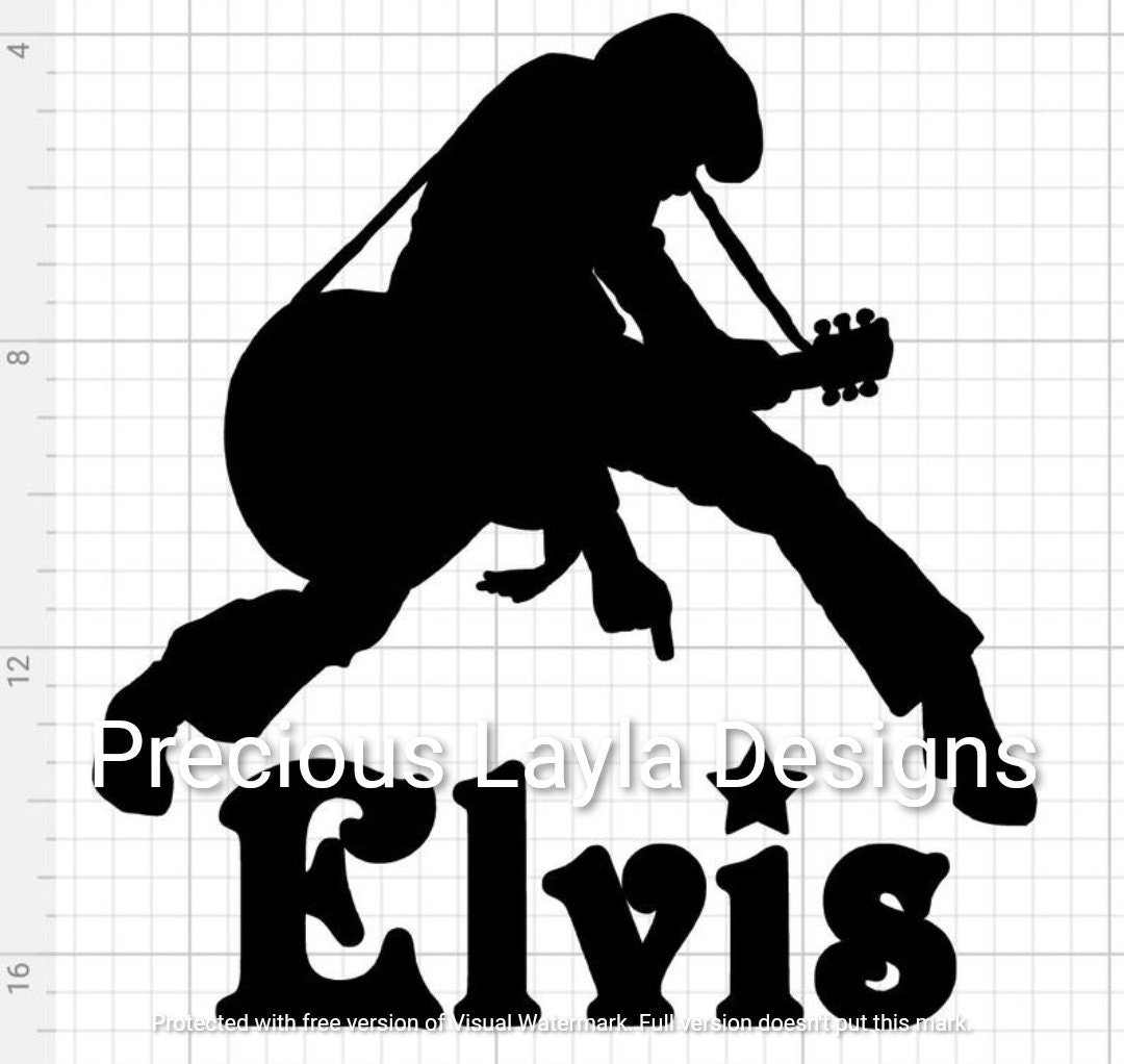 Elvis Presley Instant Download Svg Dxf And Png For Etsy