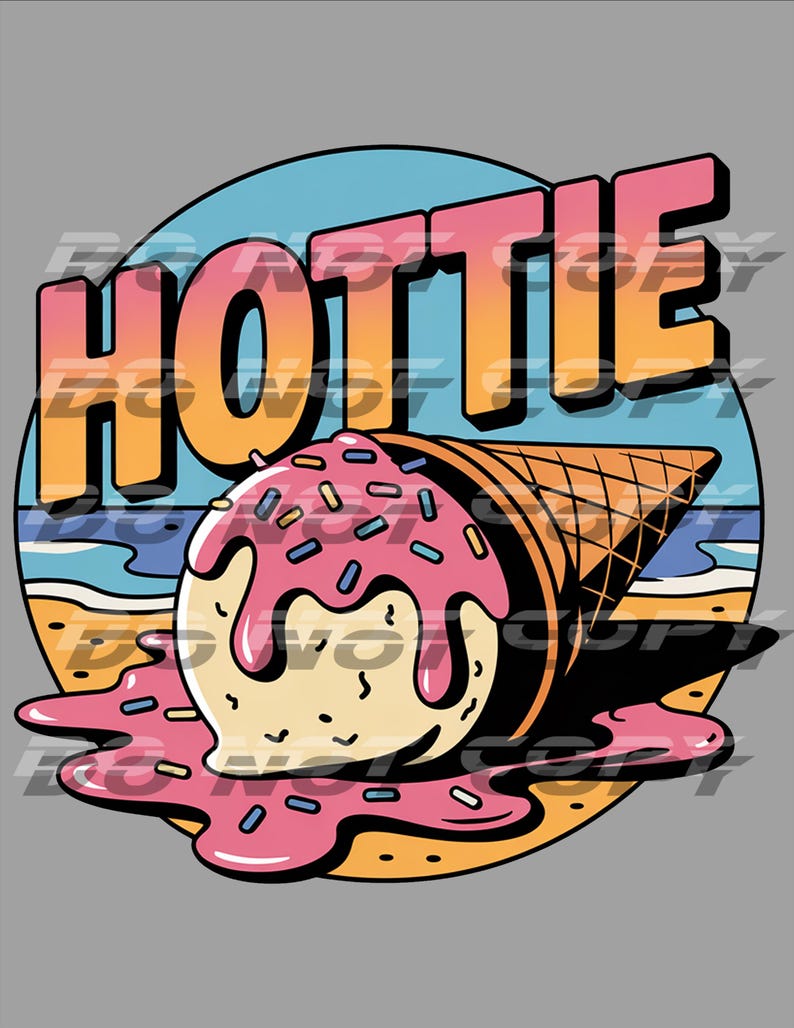 HOTTIE Print Ready Png Dtf Dtg Sublimation - Etsy