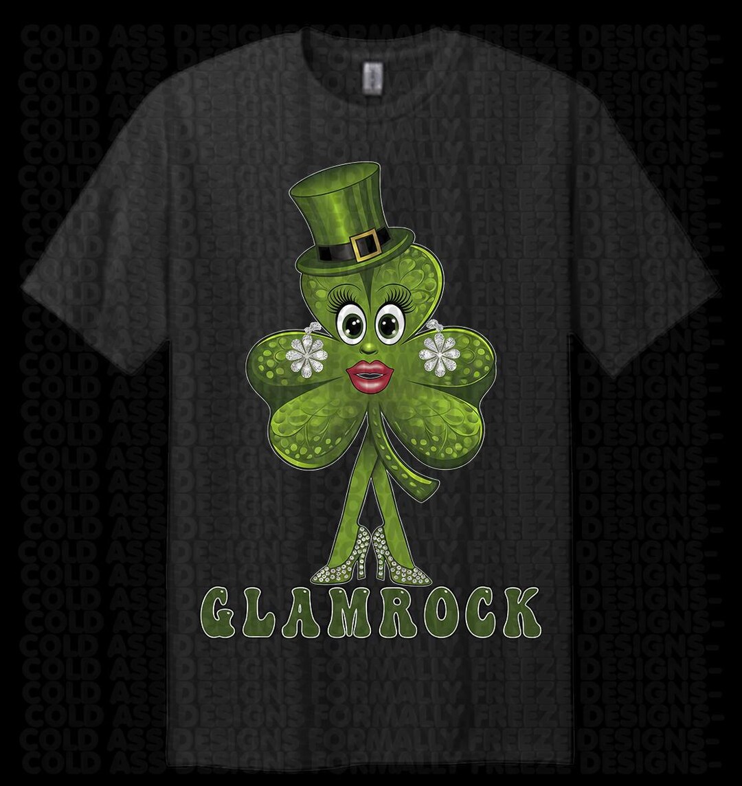 Glamrock St Pattys Day Png Dtf Dtg Sublimation Print Ready - Etsy