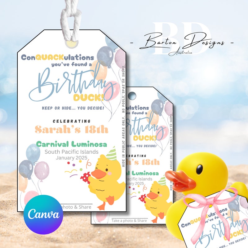 Cruising Duck Labels - Etsy