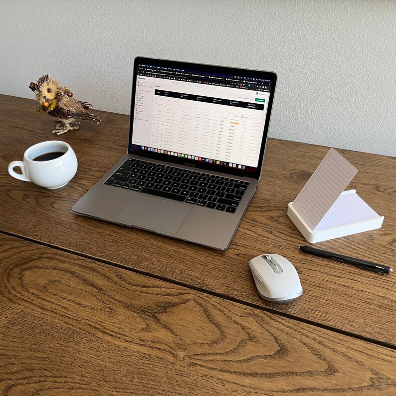 Analog 3D Printed Note Pad Index Cards Holder Motivational Phrase 3x5 ...