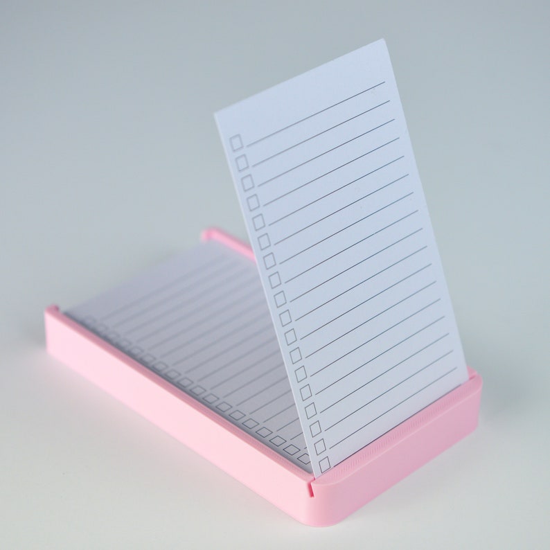 Analog 3D Printed Note Pad Index Cards Holder Motivational Phrase 3x5 ...