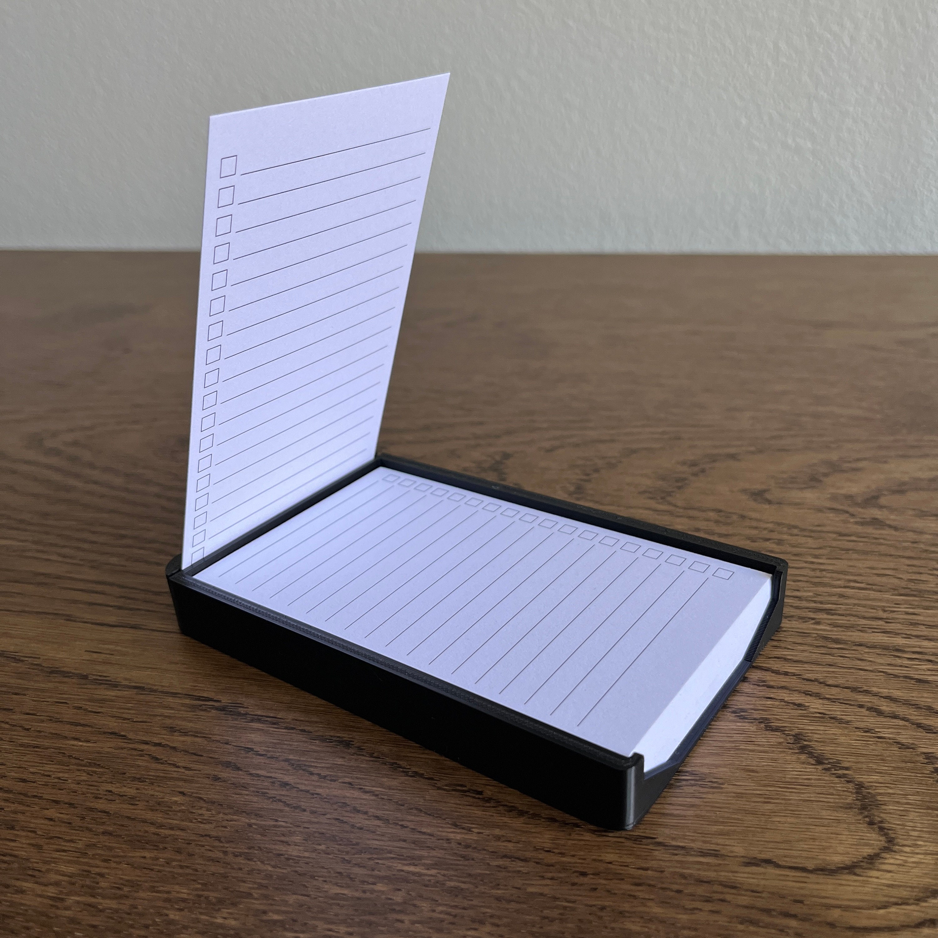 3D Printed Analog Note Pad Index Cards Holder ONLY Holds 3x5in Index ...