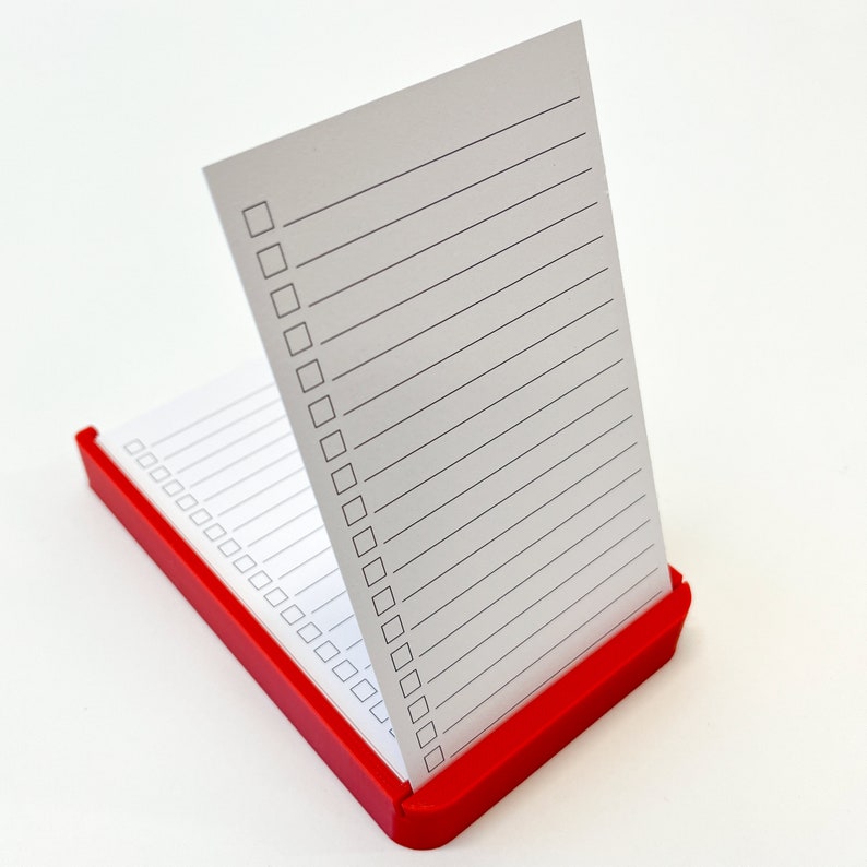 Analog 3D Printed Note Pad Index Cards Holder Motivational Phrase 3x5 ...