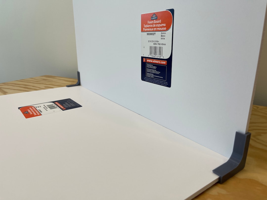 Set of 2 L-bracket Stands for Your Elmers Foam Board 5mm OR 3/16inch ...