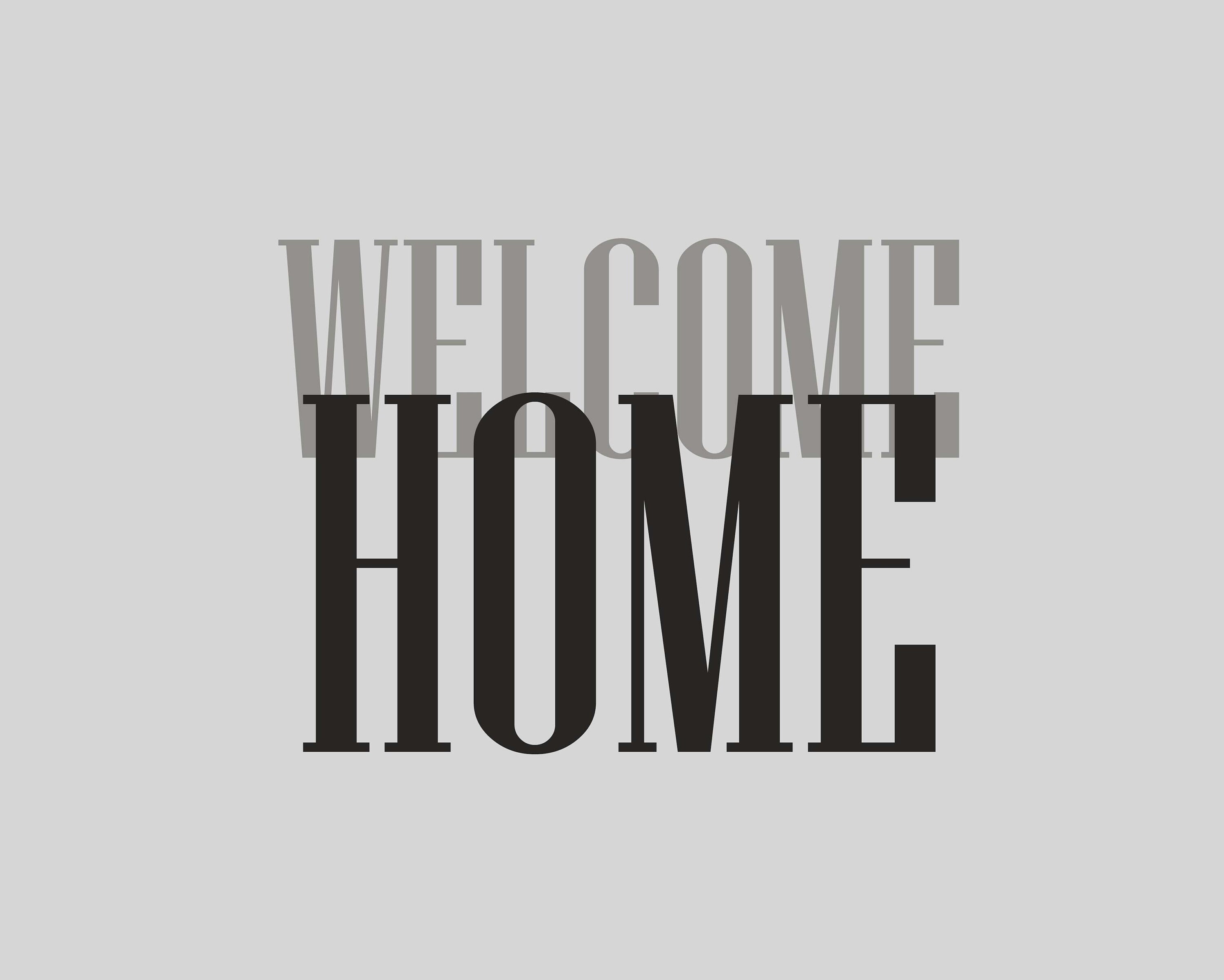 Welcome Home Word Art Print - Etsy