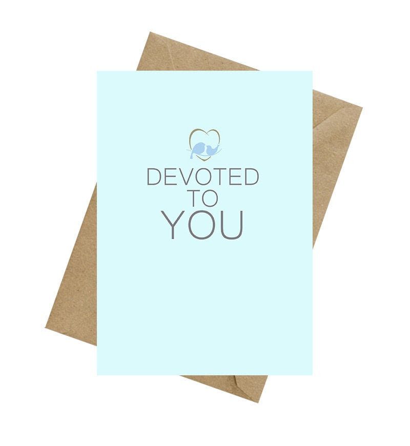 Devoted to You Greeting Card - Etsy