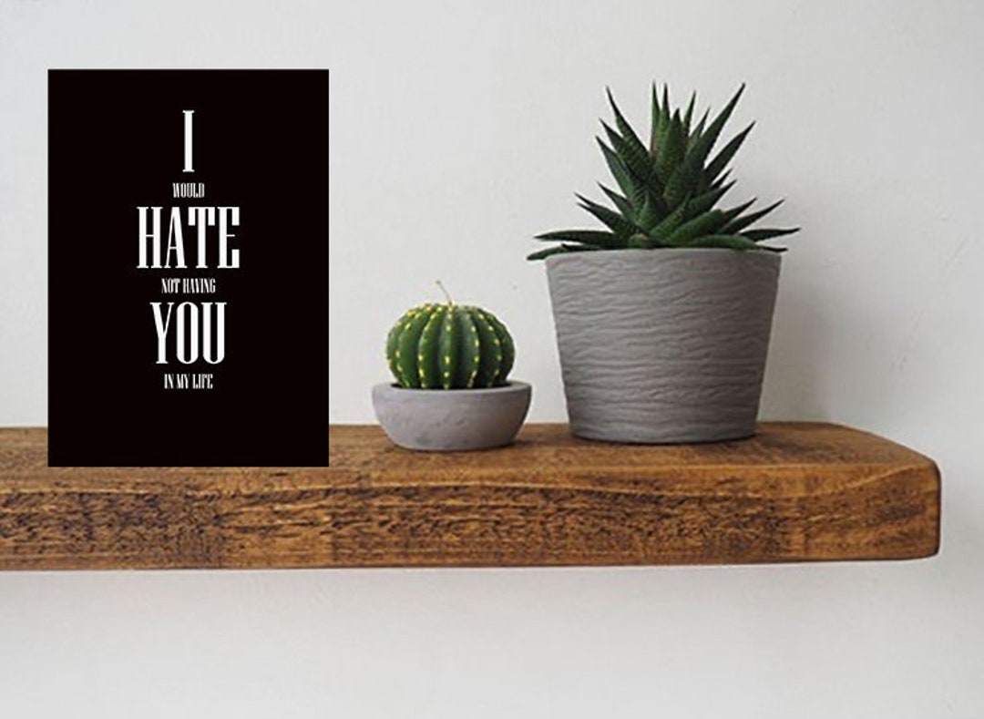 I Hate You Greeting Card - Etsy