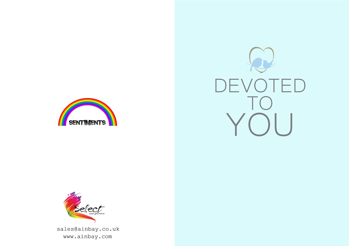 Devoted to You Greeting Card - Etsy