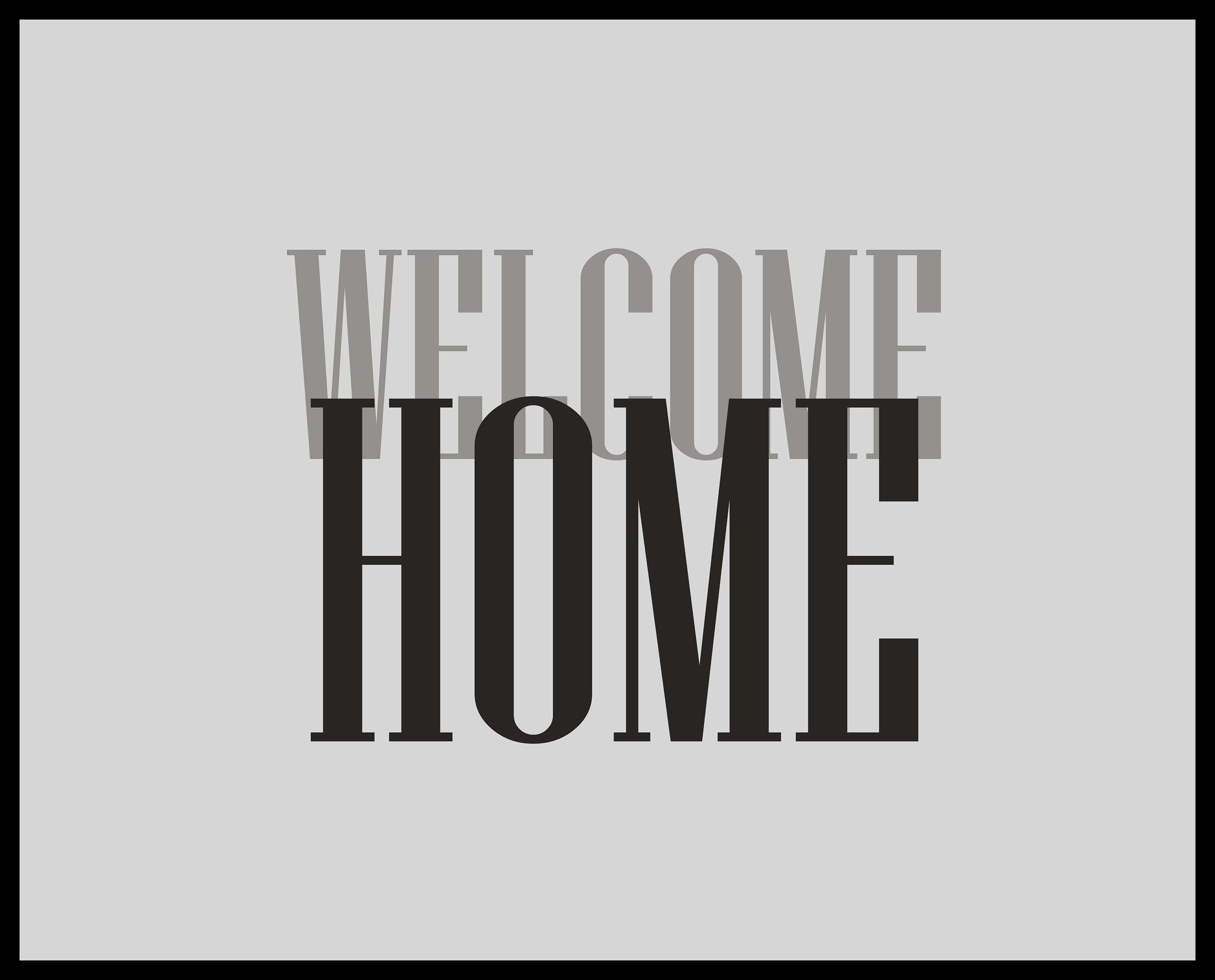 Welcome Home Word Art Print - Etsy