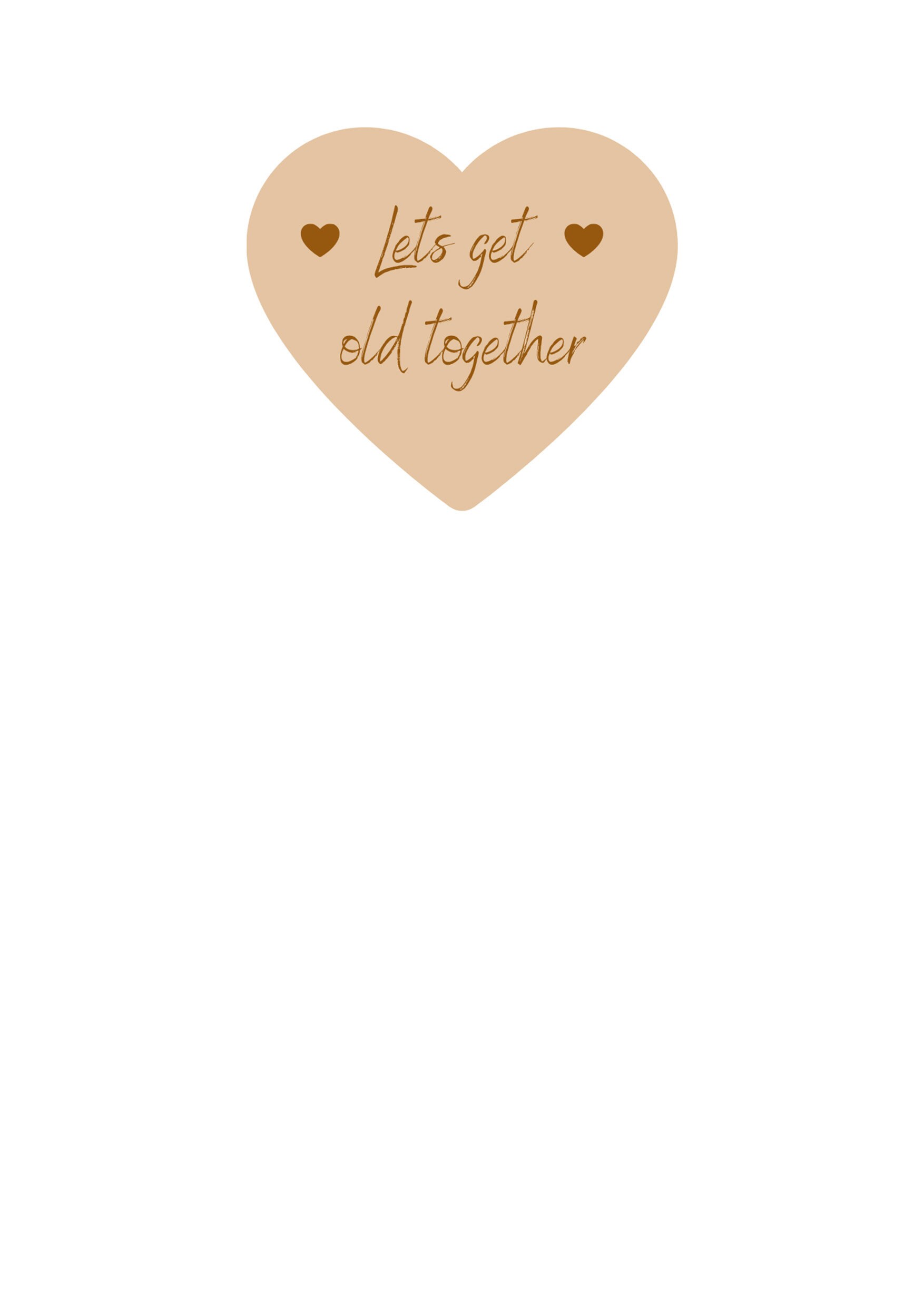 Lets Get Old Together Greeting Card - Etsy
