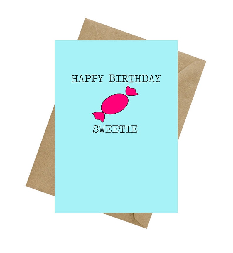 Happy Birthday Sweetie Greeting Card - Etsy
