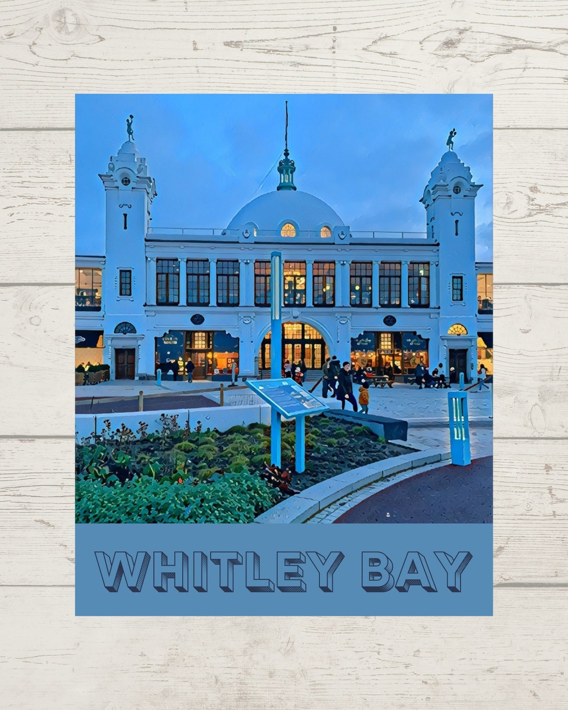 The Spanish City Whitley Bay Poster Style Art Print - Etsy