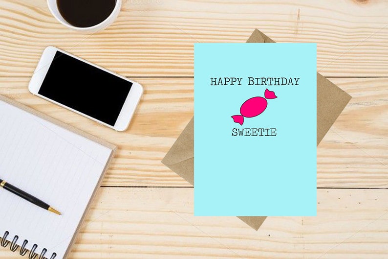 Happy Birthday Sweetie Greeting Card - Etsy