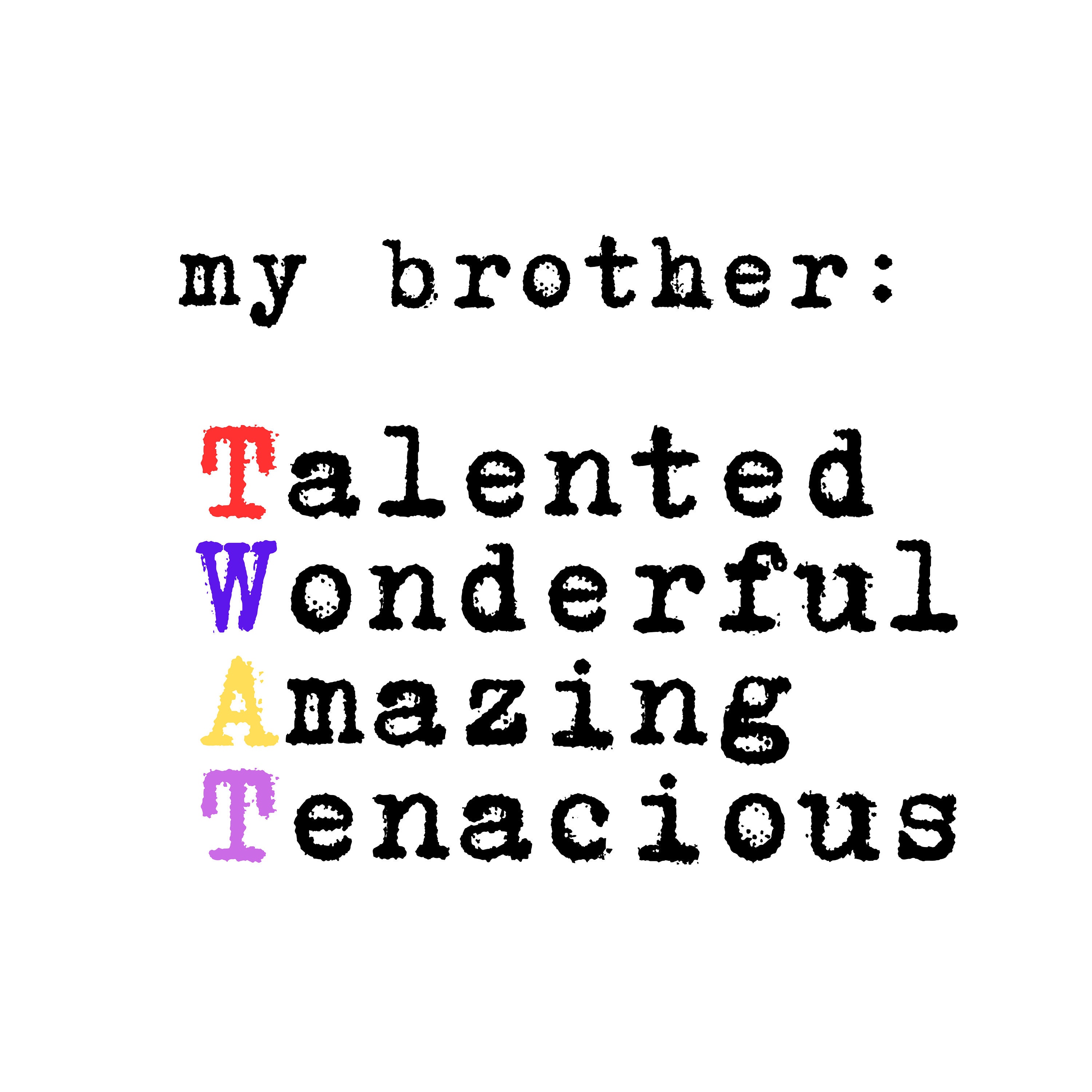 Funny Brother Square Greeting Card - Etsy UK