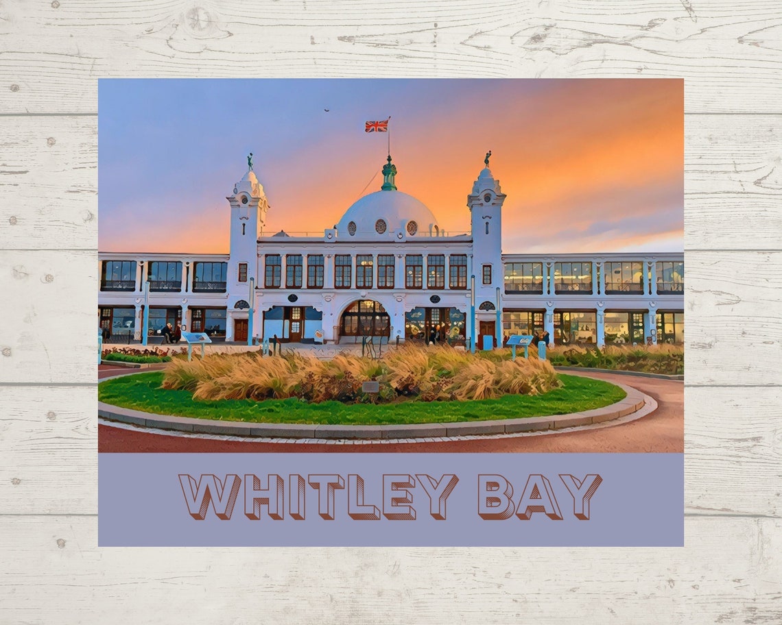 Spanish Sunset the Spanish City Whitley Bay Poster Style Art Print - Etsy