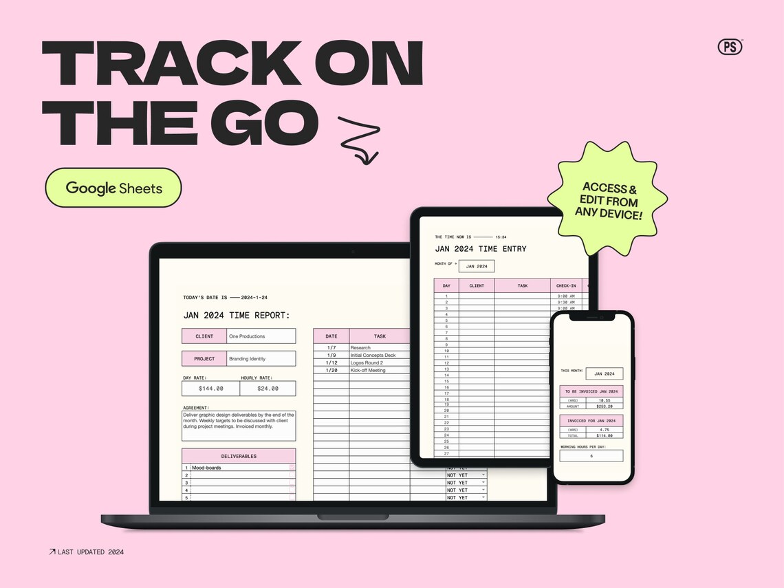 Basic Time Keeper for Google Sheets | Timesheet Template for ...