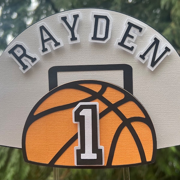 Basketball Cake Topper - Etsy