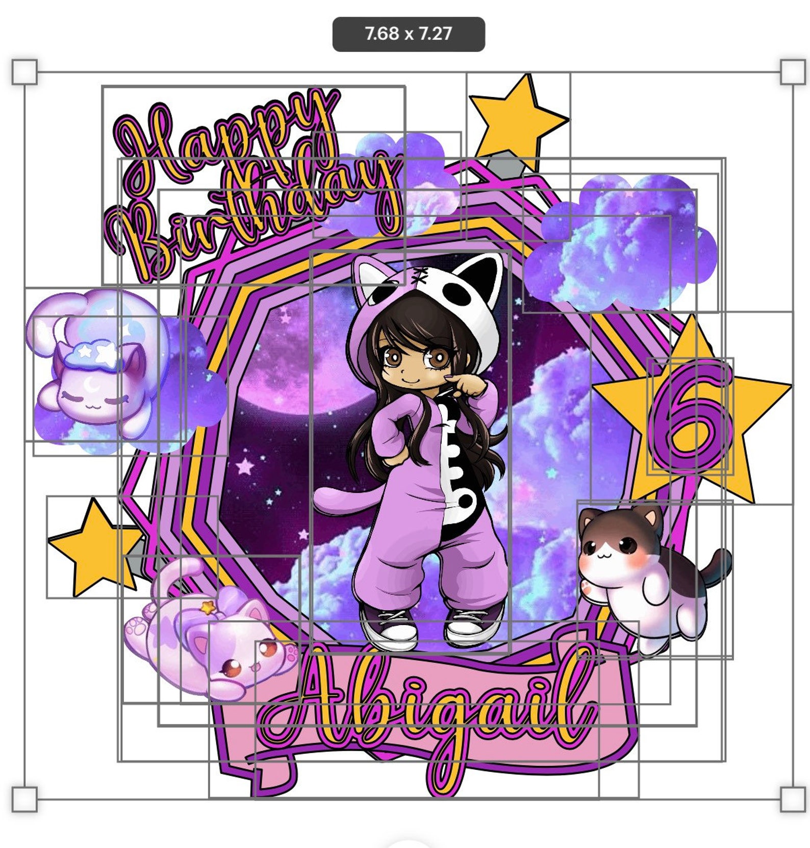 Aphmau Cake Topper - Etsy Israel