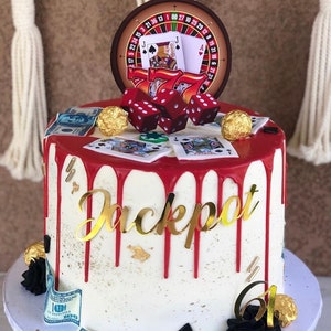 Casino Themed Cake Topper - Etsy