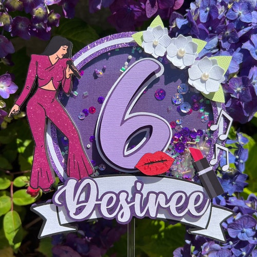 Selena Quintanilla Cake Topper Selena Inspired Cake Decor - Etsy