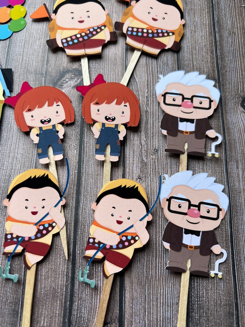 Up Cupcake Toppers - Etsy