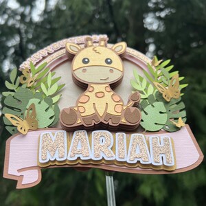 Giraffe Cake Topper - Etsy