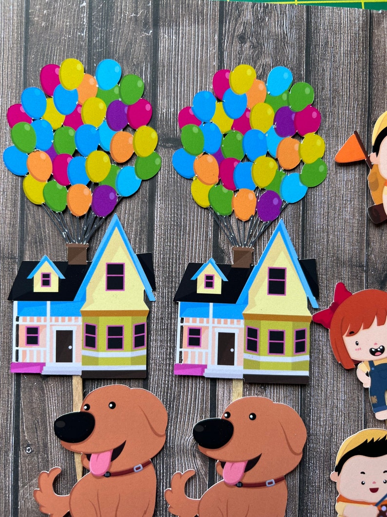 Up Cupcake Toppers - Etsy