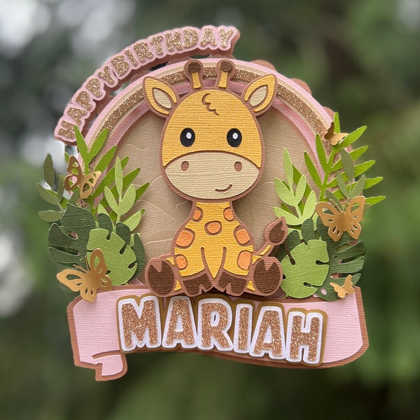 Giraffe Cake Topper - Etsy