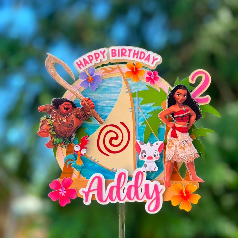 Moana Cake Topper - Etsy