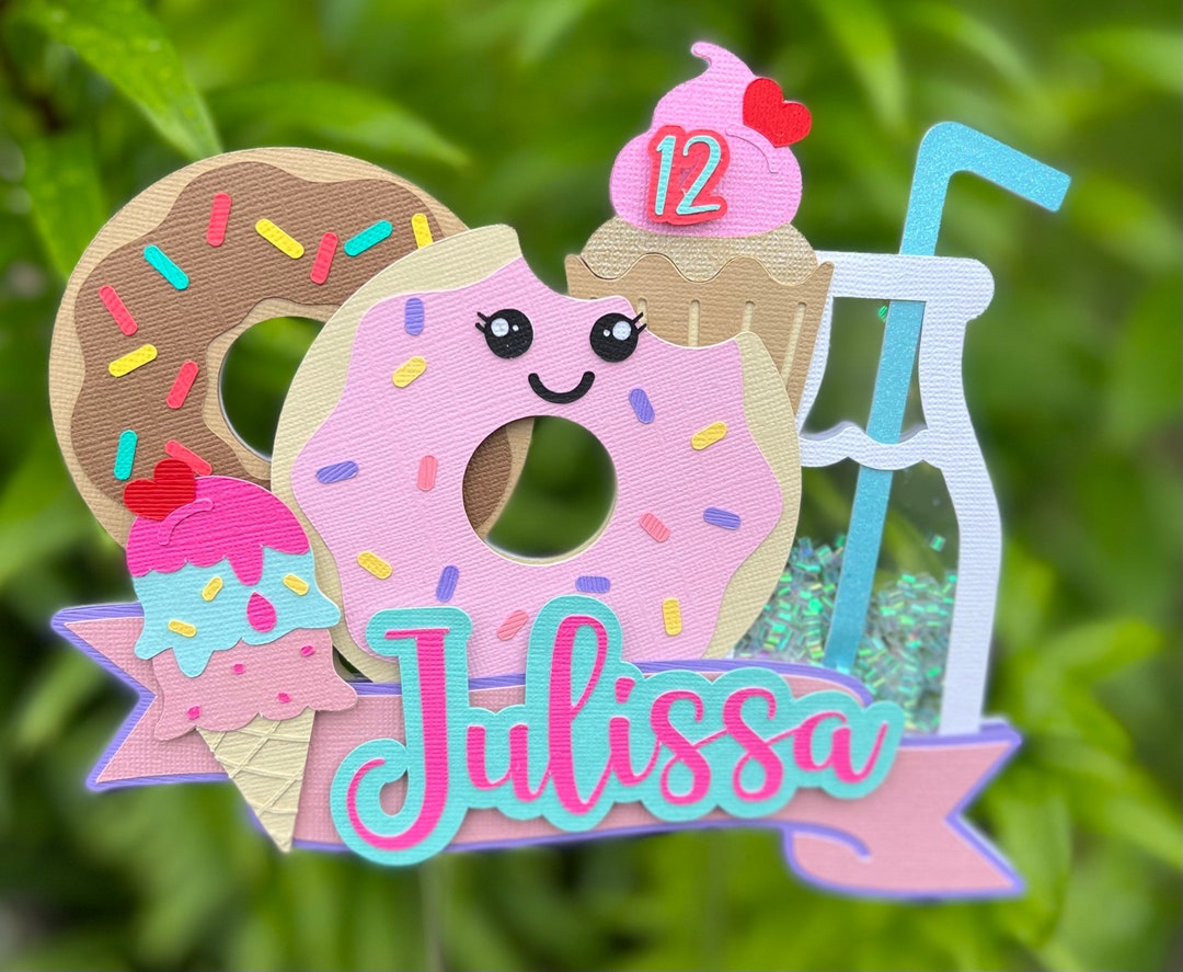 Donut Cake Topper - Etsy