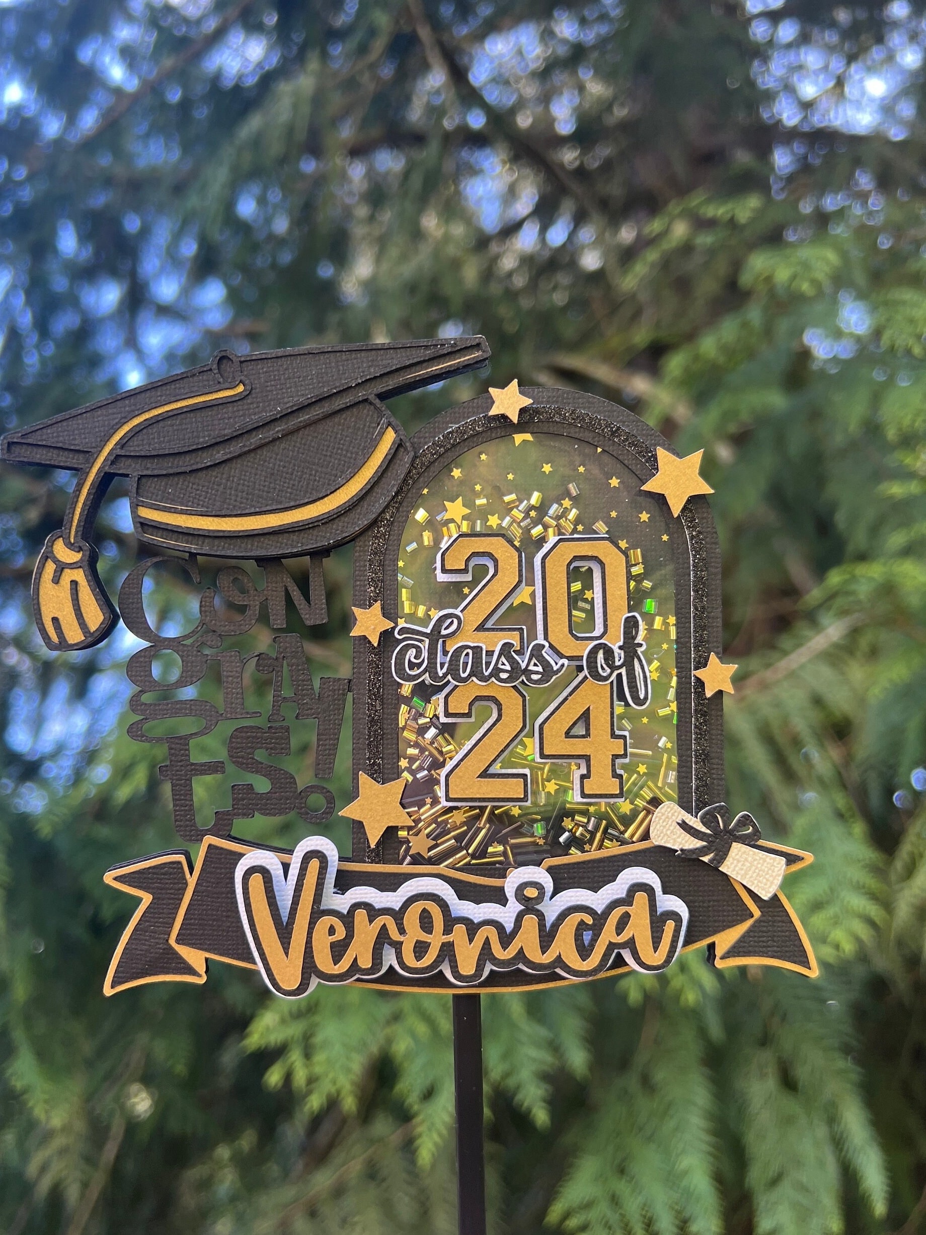 Graduation Cake Topper - Etsy