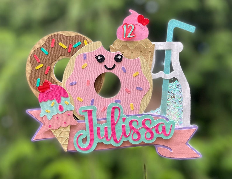 Donut Cake Topper - Etsy