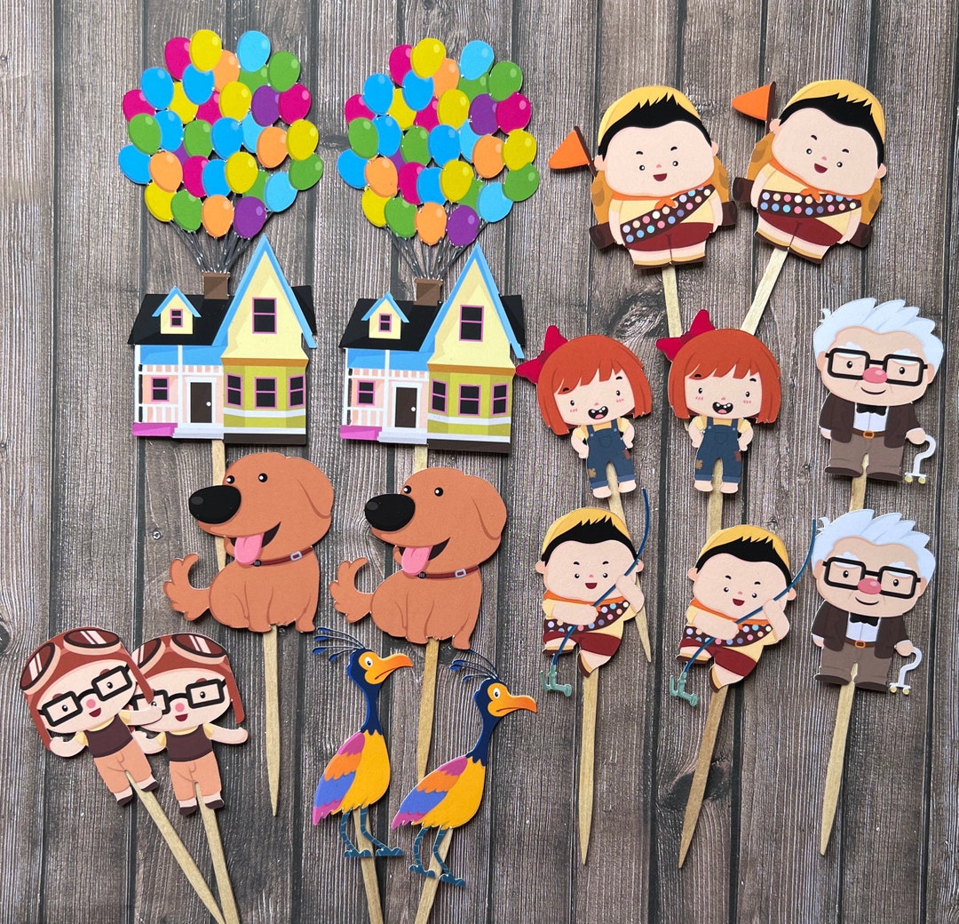 Up Cupcake Toppers - Etsy