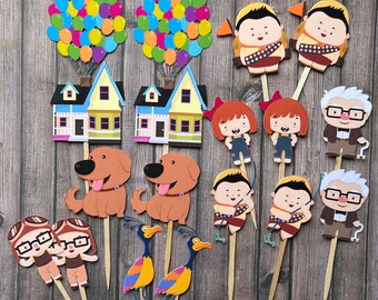 Up House Cupcake Toppers - Etsy