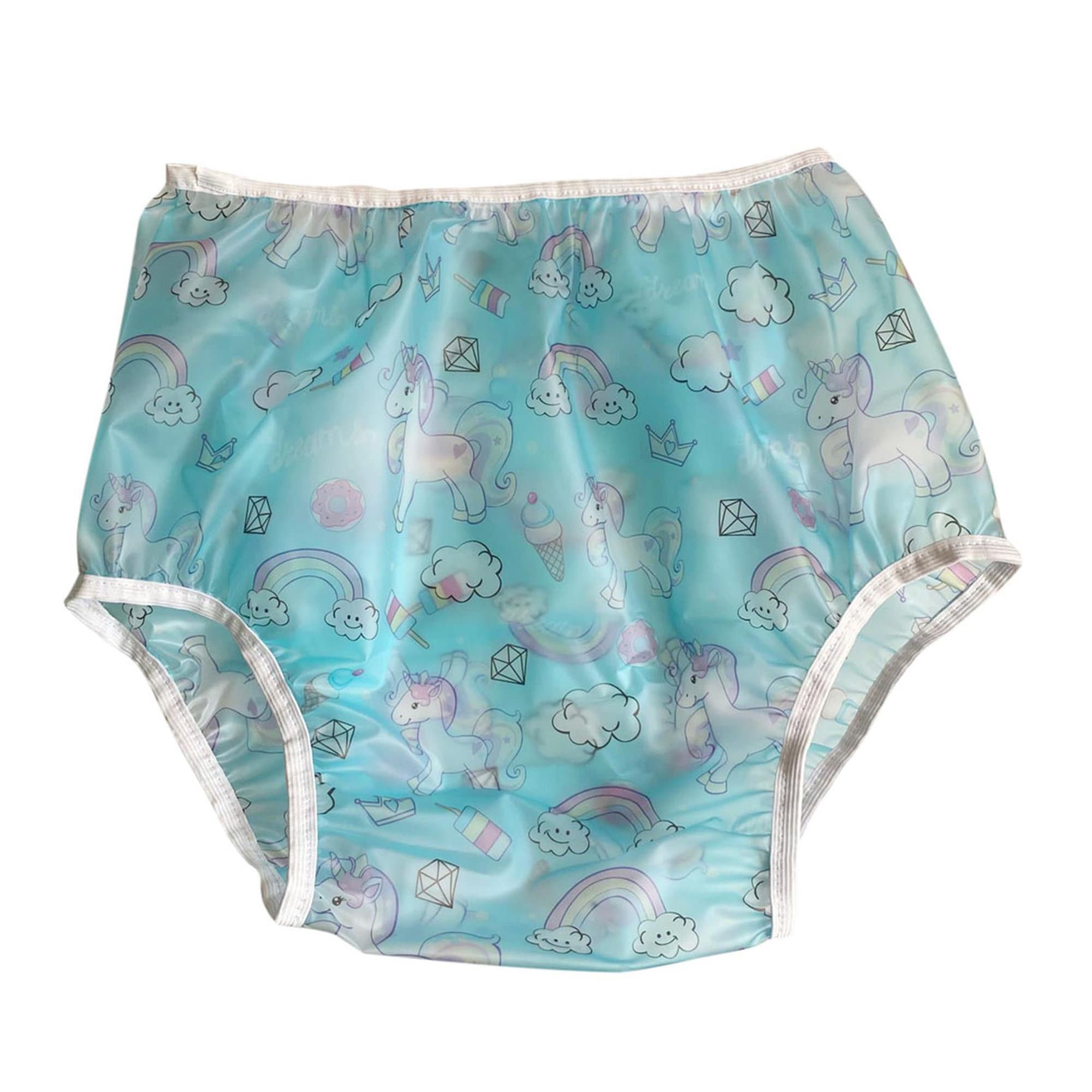 2-pack Waterproof Unicorn ABDL Night Plastic Diaper Cover Incontinence ...