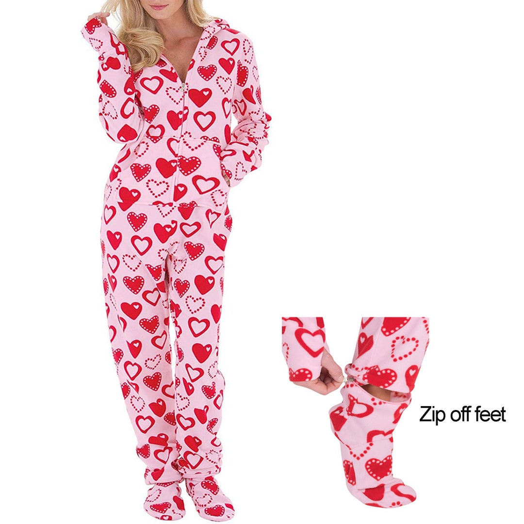 One-piece Jumpsuit ABDL Footed Sleeper Jammies Adult Footed Pajamas ...