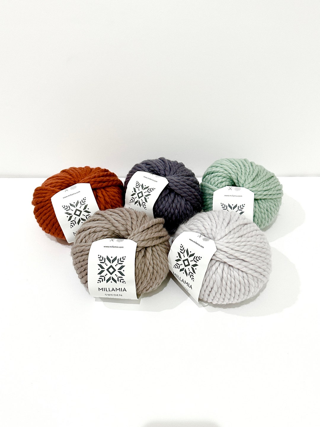 Millamia Naturally Soft Super Chunky Merino 6 Super Bulky Wool, Chunky ...